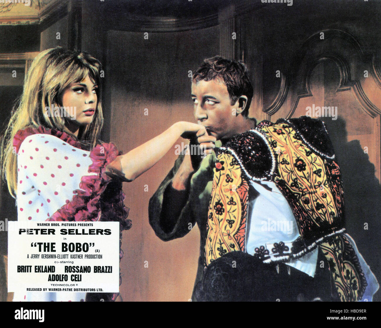 THE BOBO, from left: Britt Ekland, Peter Sellers, 1967 Stock Photo - Alamy