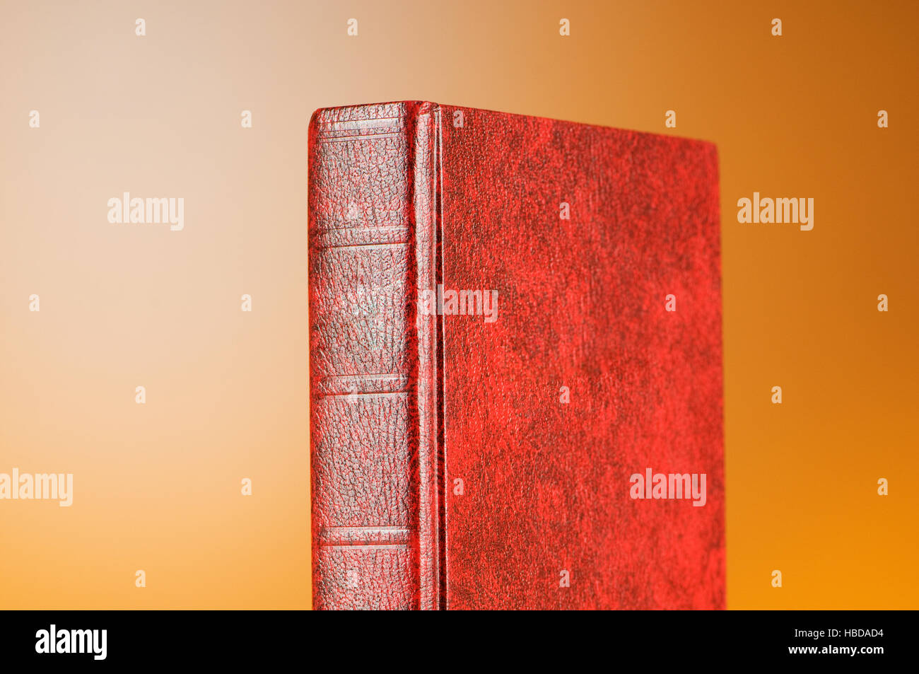 The education concept with red cover books Stock Photo - Alamy