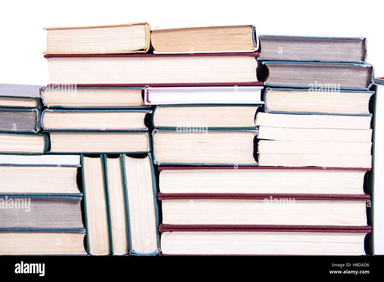 The lots of books arranged as background Stock Photo - Alamy