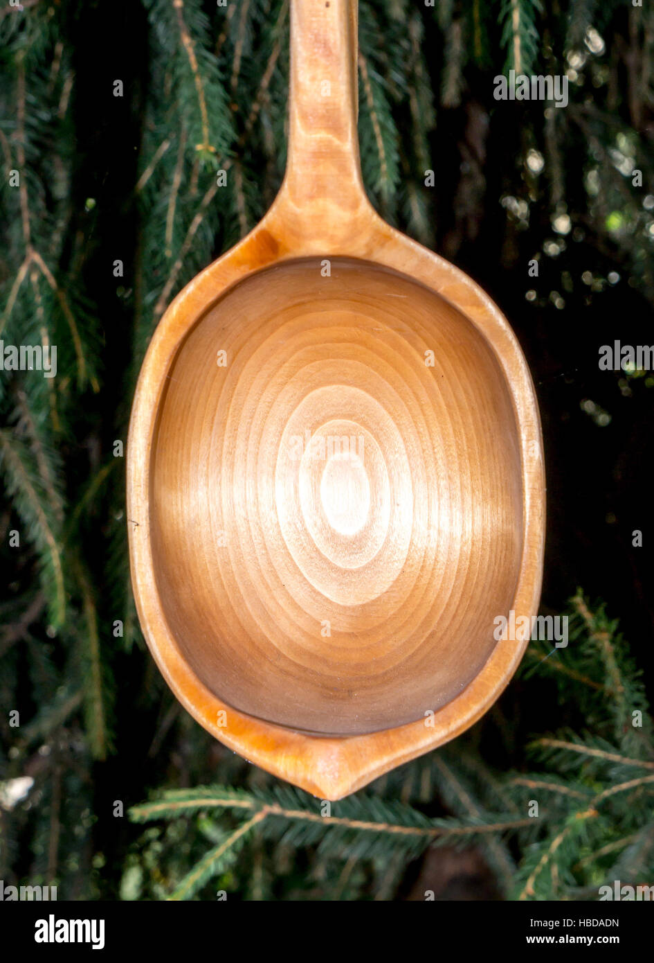 The wooden hand made spoon object Stock Photo - Alamy