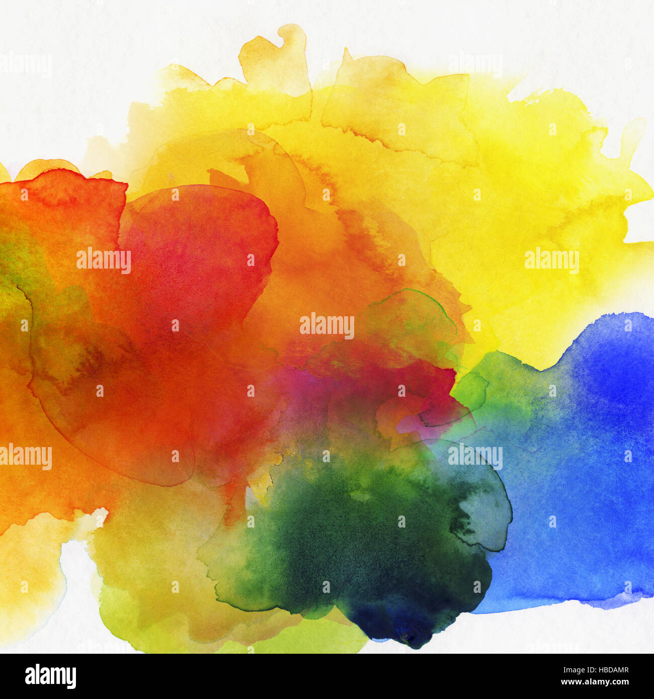 abstract rainbow mixed media artwork Stock Photo - Alamy