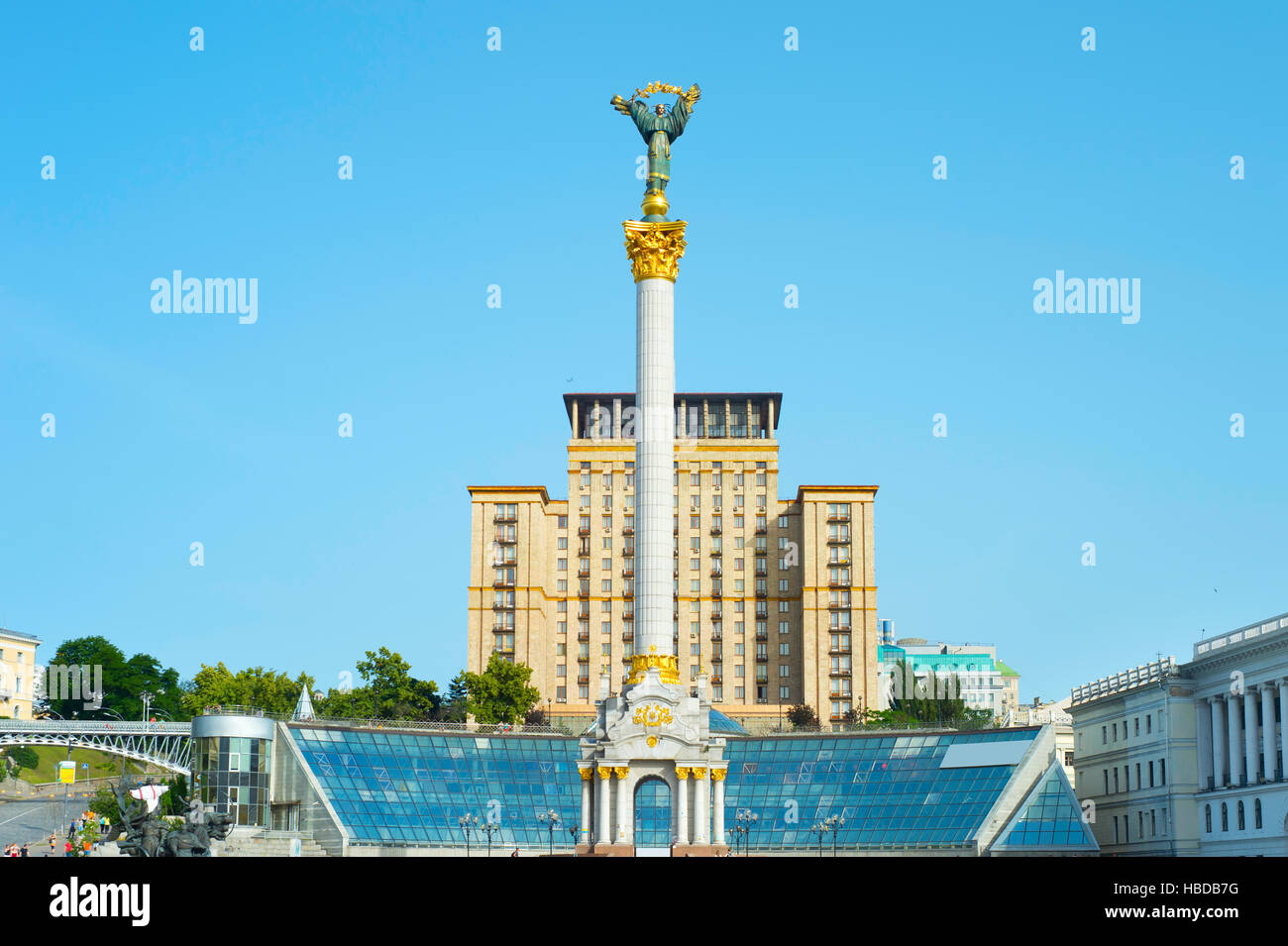 Front view of Independence Monument Stock Photo - Alamy