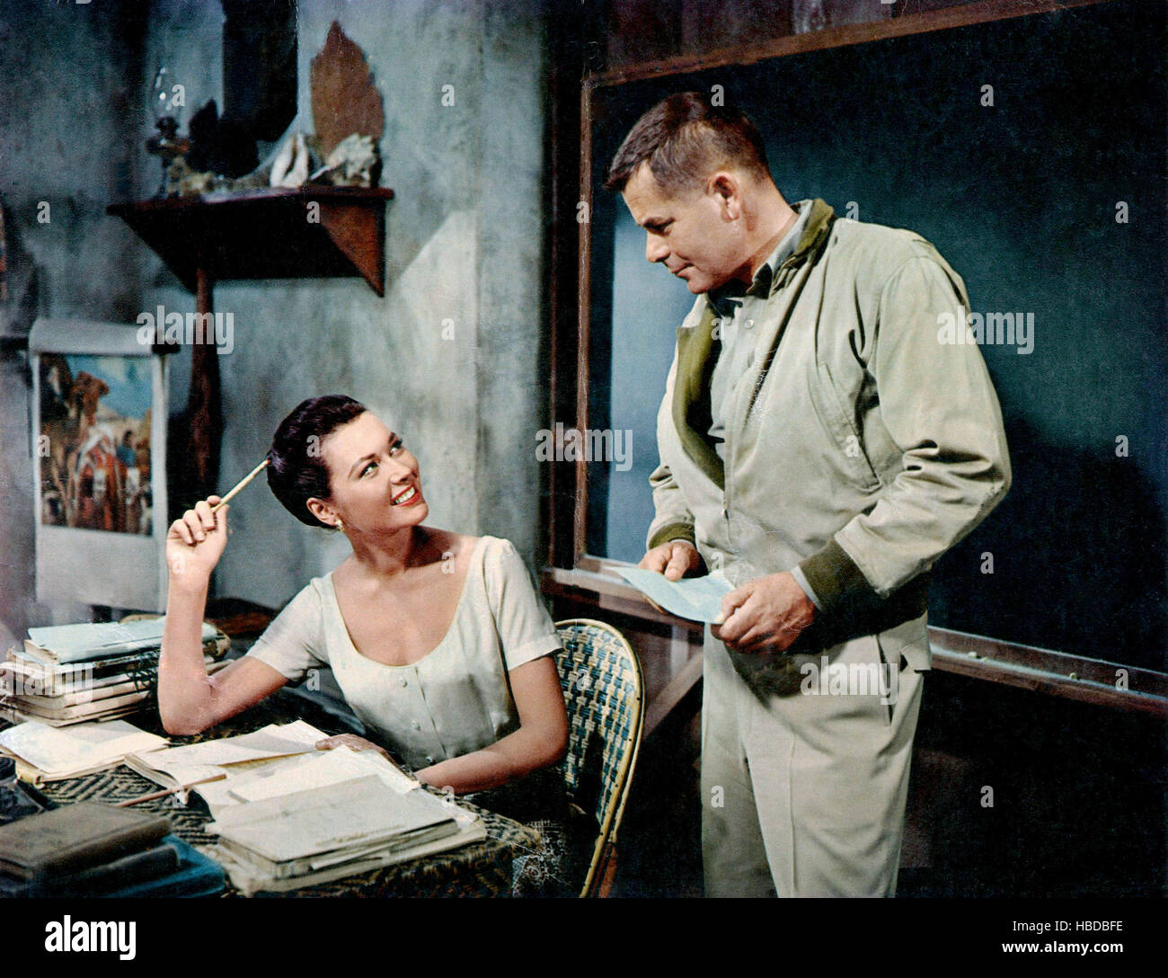 DON'T GO NEAR THE WATER, Gia Scala, Glenn Ford, 1957 Stock Photo - Alamy