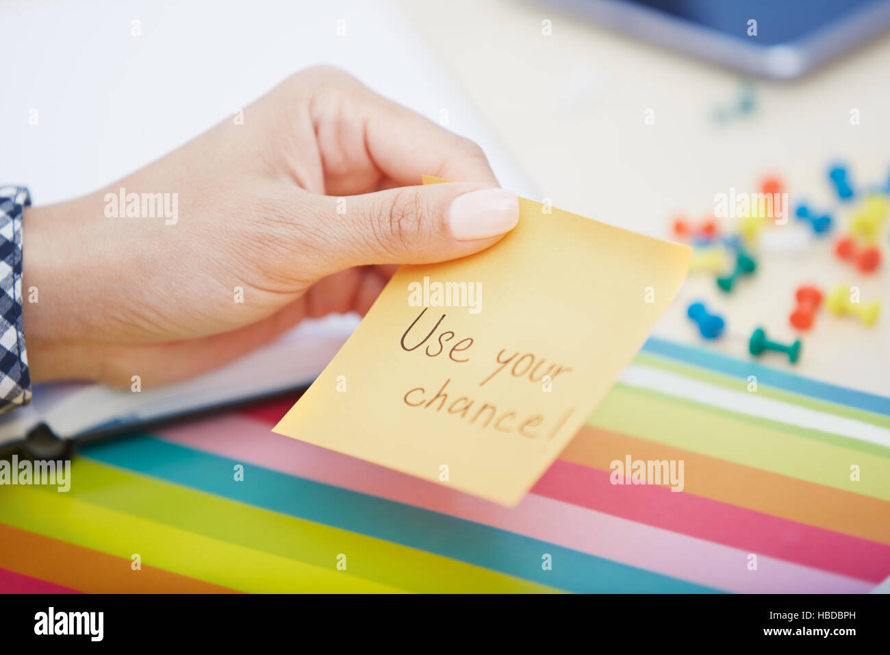 Use your chance Stock Photo - Alamy