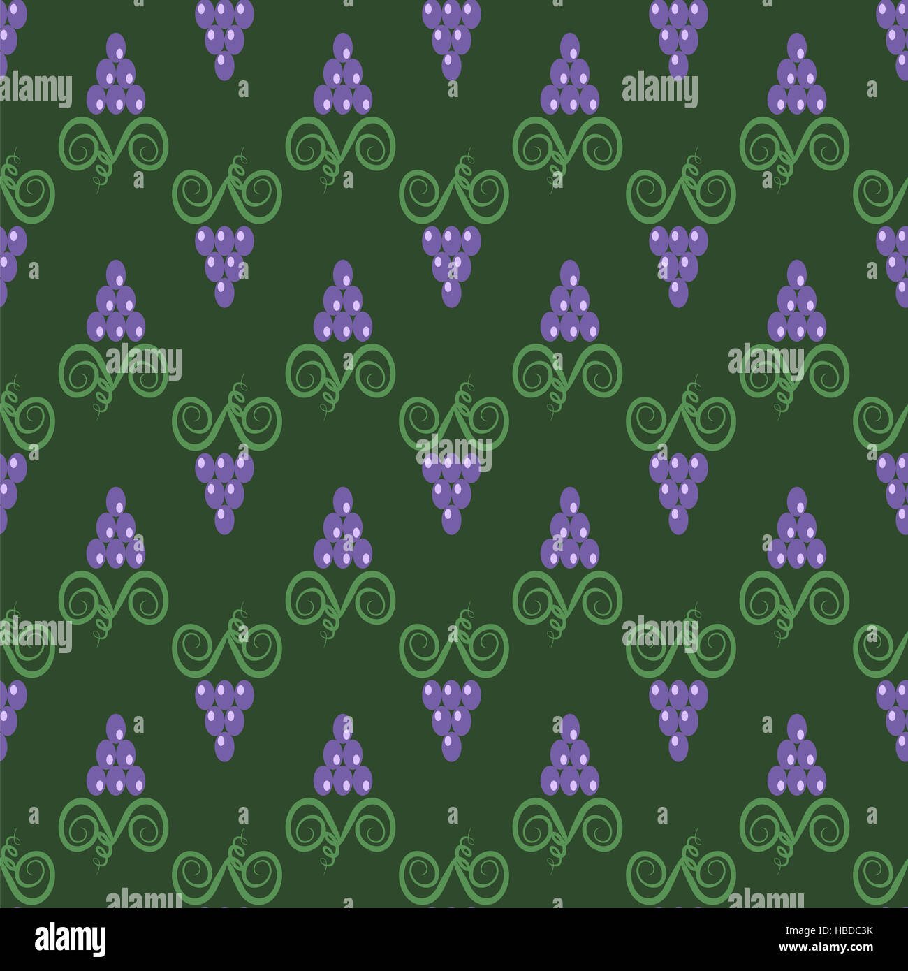 Grapes Seamless Pattern Stock Photo - Alamy