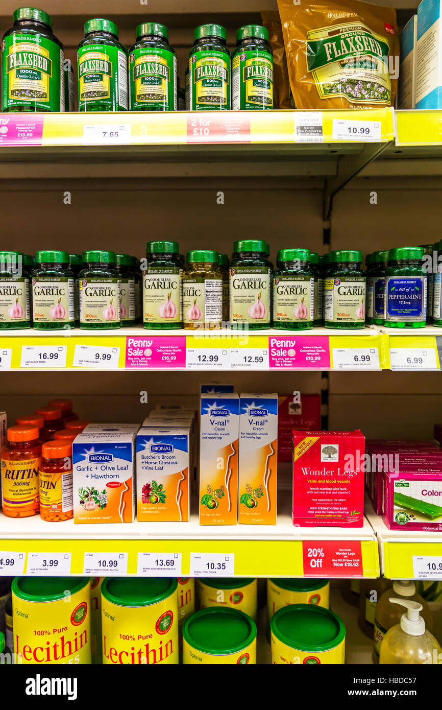 Garlic tablets, flaxseed, health, shop products product display ...