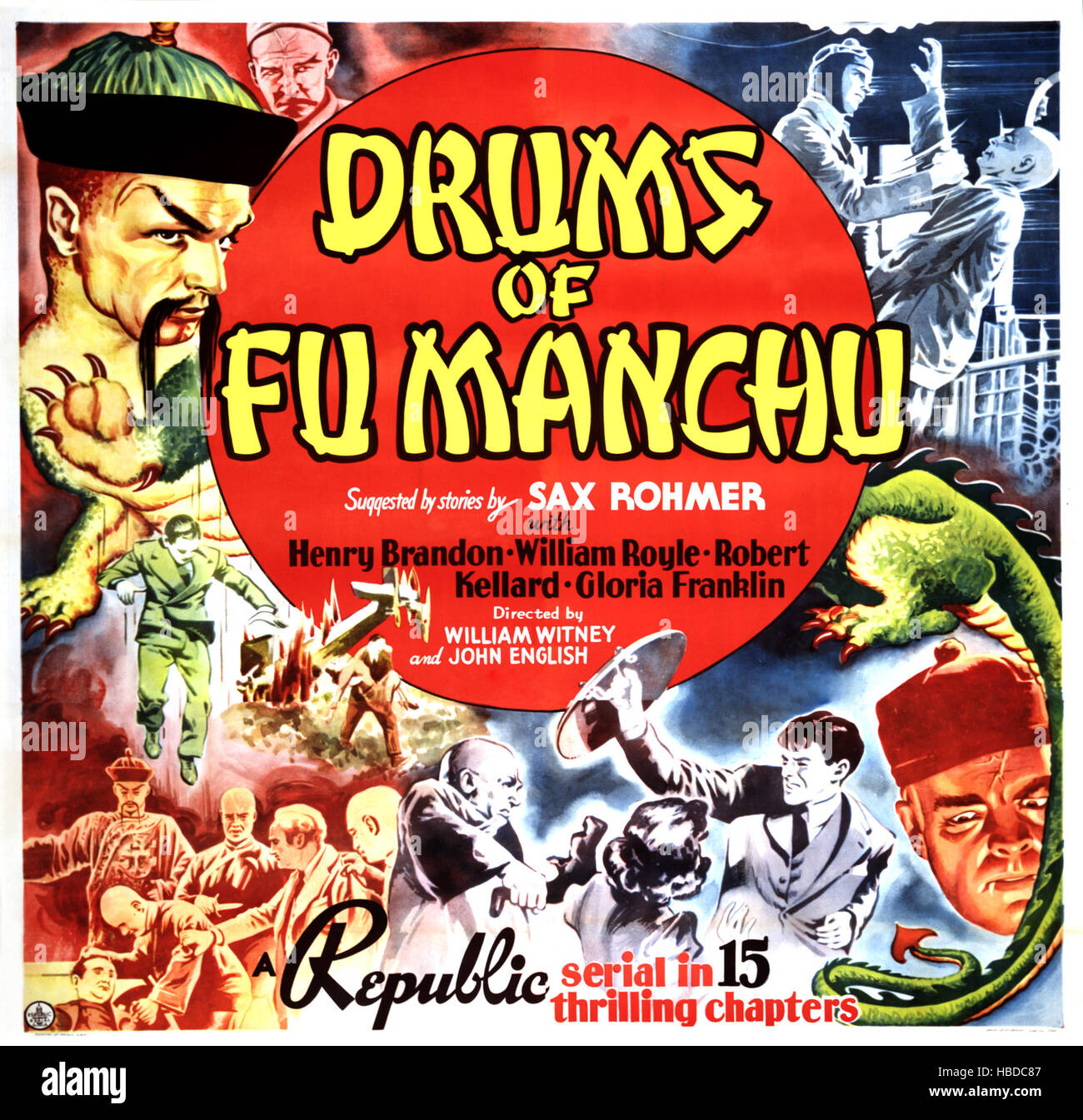 DRUMS OF FU MANCHU, (poster art), 1940 Stock Photo - Alamy