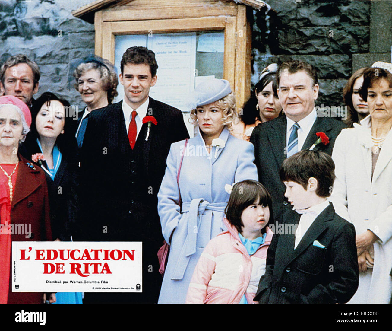 EDUCATING RITA, (aka L'EDUCATION DE RITA), Malcolm Douglas (red flower ...