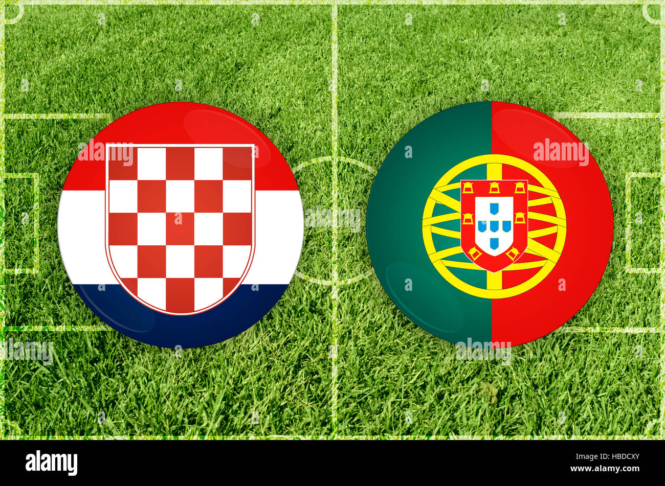 Portugal vs croatia football hi-res stock photography and images - Alamy