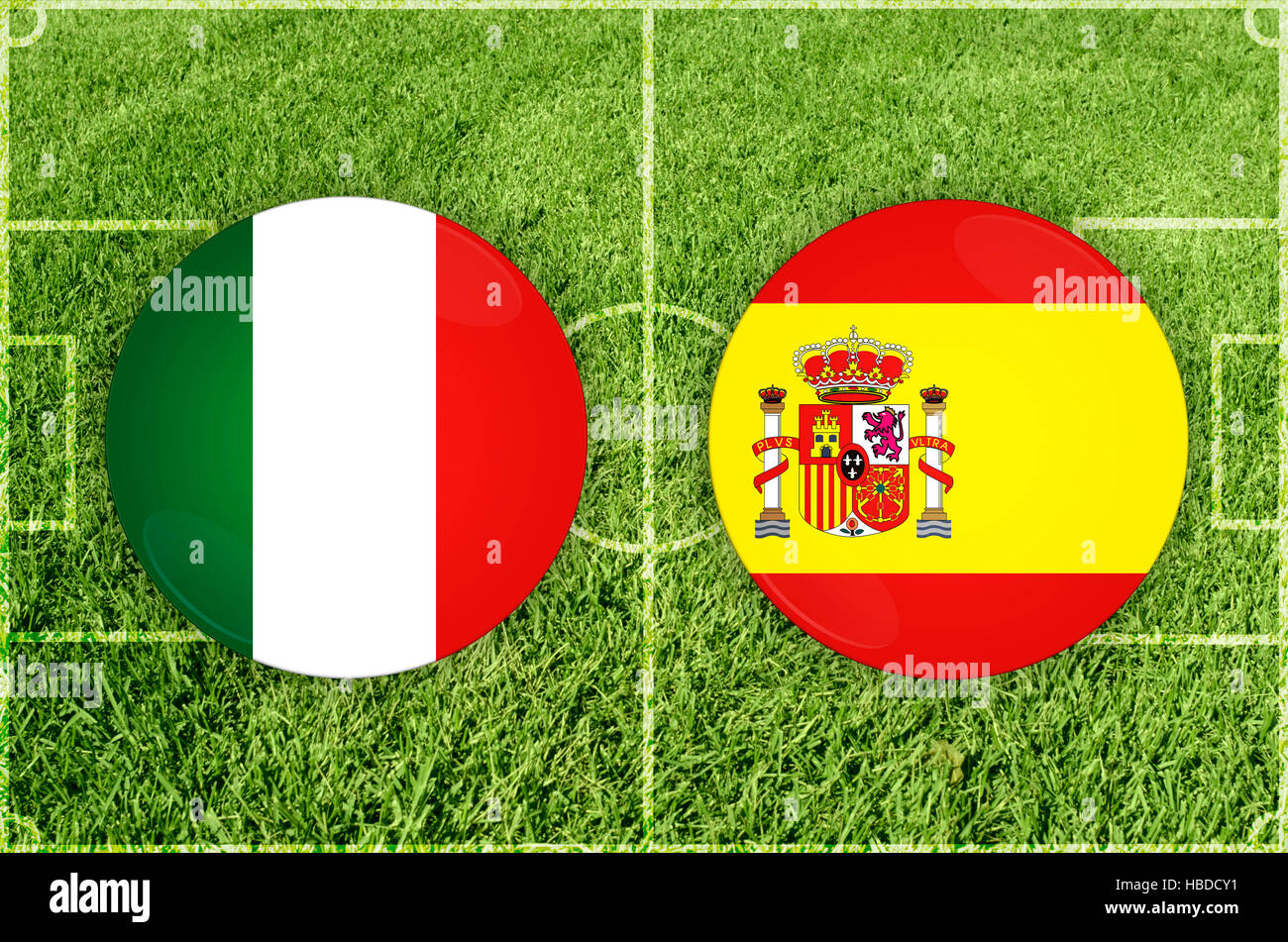 Italy vs Spain Stock Photo - Alamy