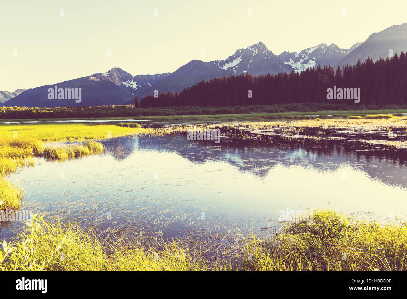 Mountains in Alaska Stock Photo - Alamy