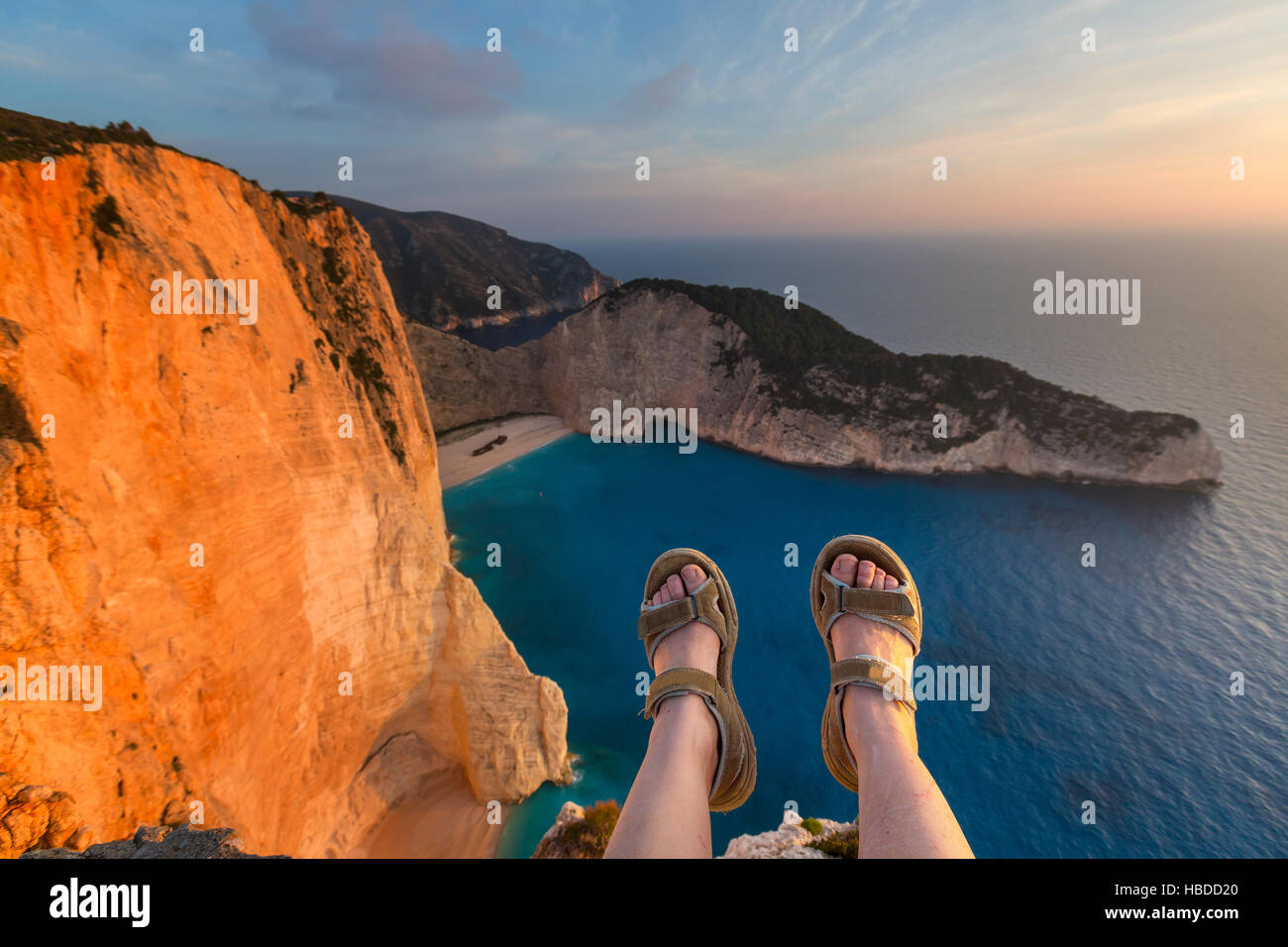 Cliff coast zakynthos island hi-res stock photography and images - Alamy