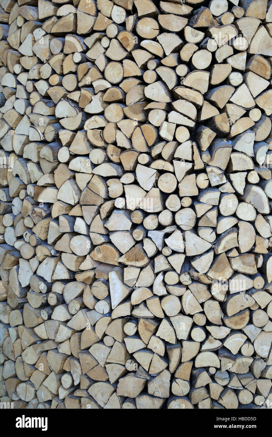Firewood stacked background hi-res stock photography and images - Alamy