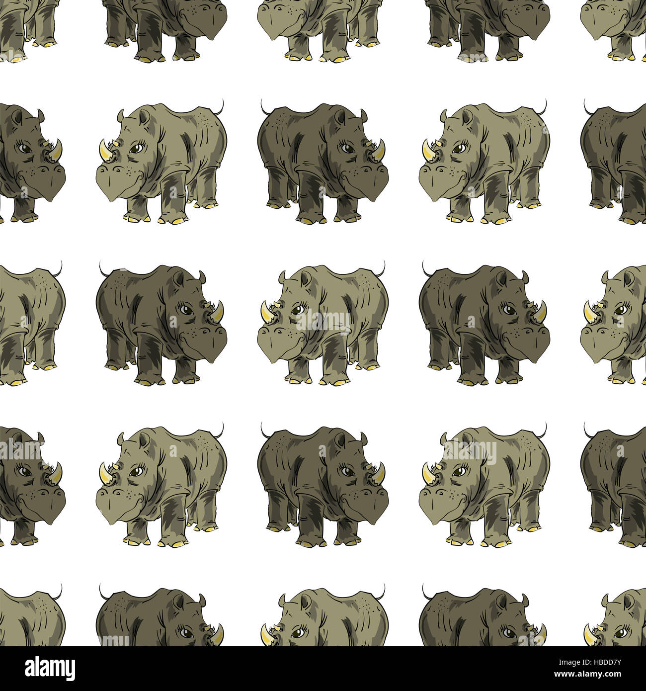 Rhinoceros pattern hi-res stock photography and images - Alamy