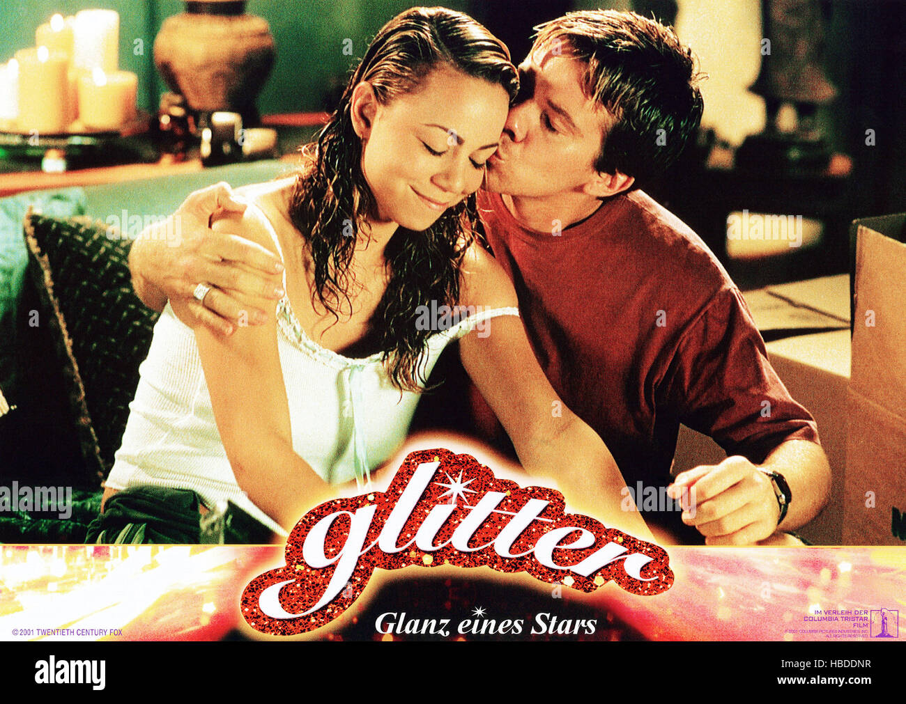 GLITTER, from left: Mariah Carey, Max Beesley, 2001, TM & Copyright © 20th Century Fox Film Corp ...