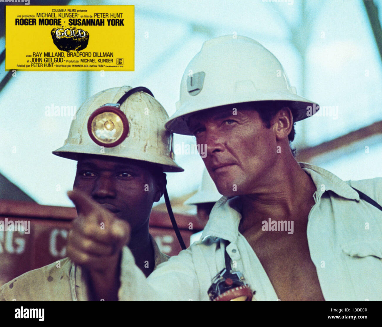 GOLD, Roger Moore (right), 1974 Stock Photo - Alamy