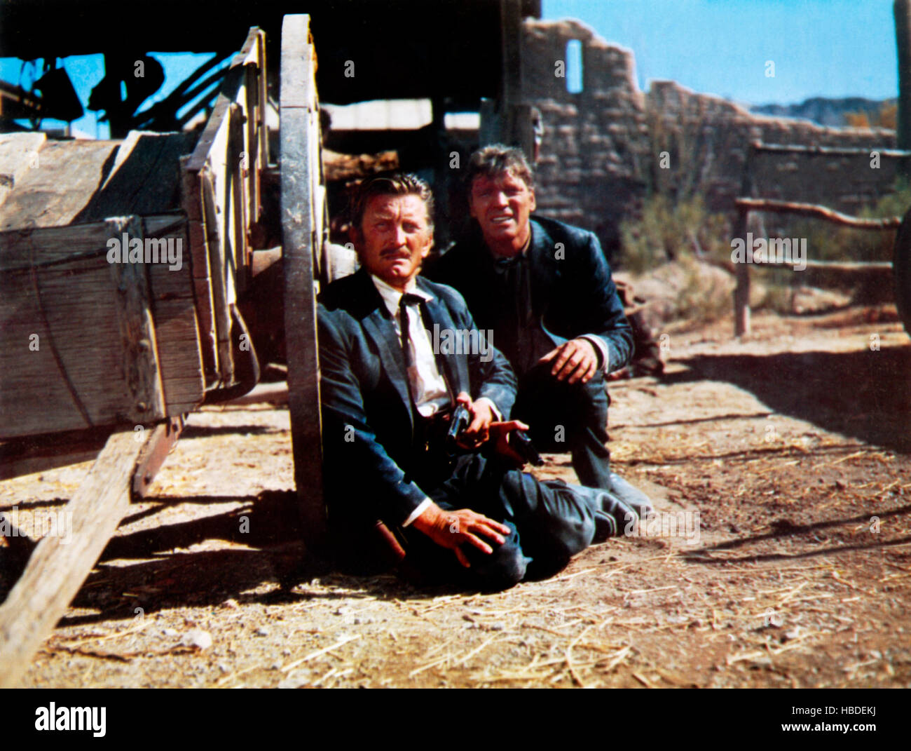 GUNFIGHT AT THE O.K. CORRAL, Kirk Douglas, Burt Lancaster, 1957 Stock Photo - Alamy