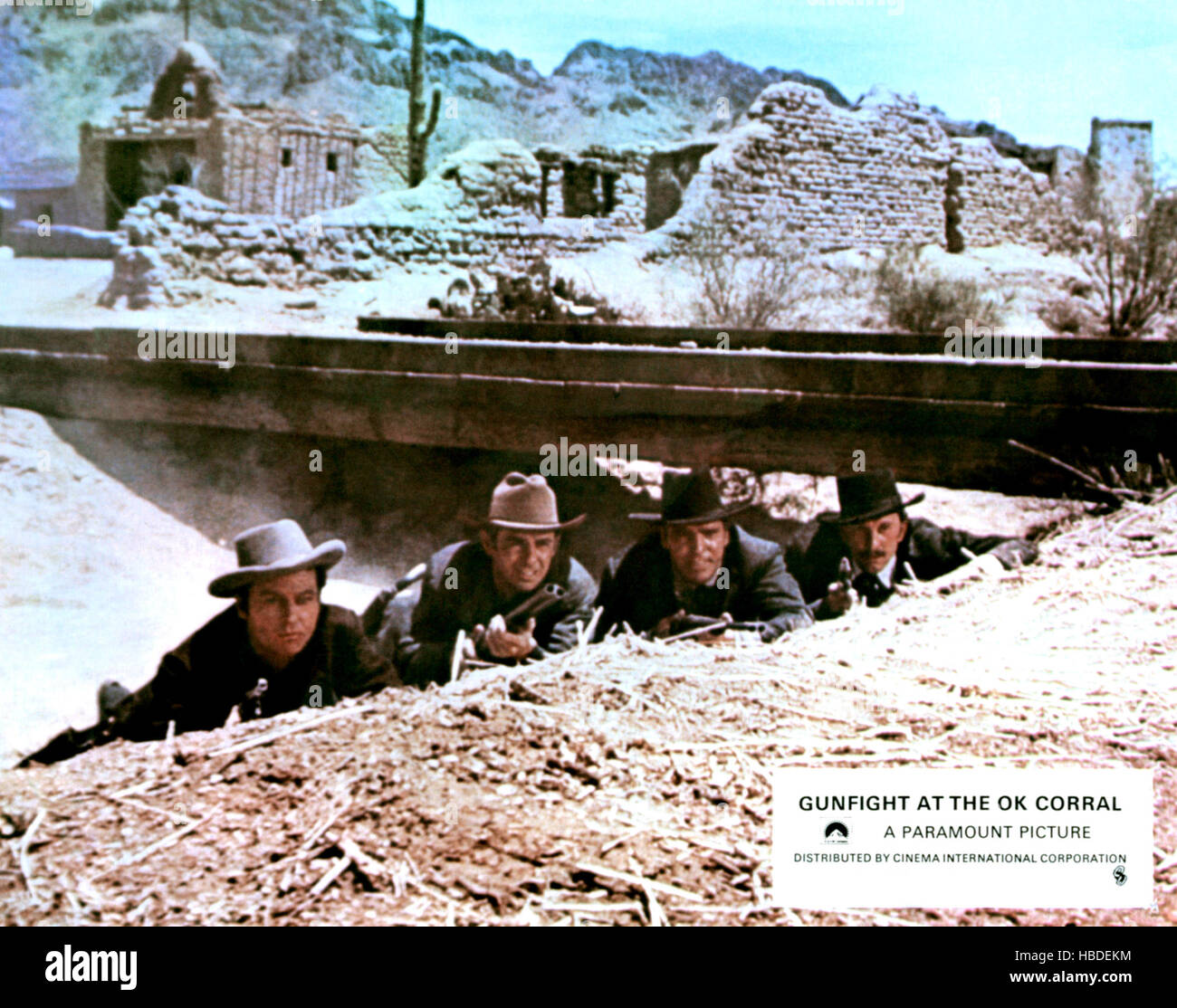 GUNFIGHT AT THE O.K. CORRAL, Deforest Kelley, John Hudson, Burt Lancaster, Kirk Douglas, 1957 ...