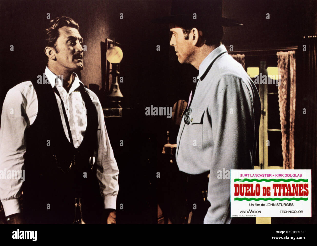 GUNFIGHT AT THE O.K. CORRAL, (aka DUELO DE TITANES), from left: Kirk Douglas, Burt Lancaster ...