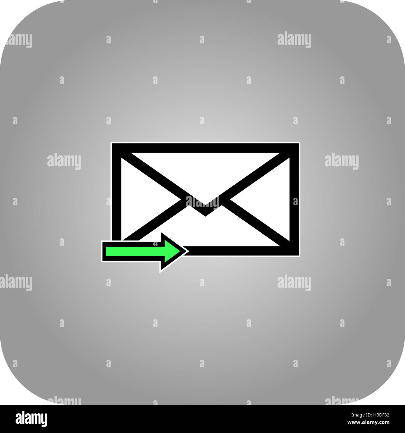 Email symbol letter icon Stock Photo - Alamy