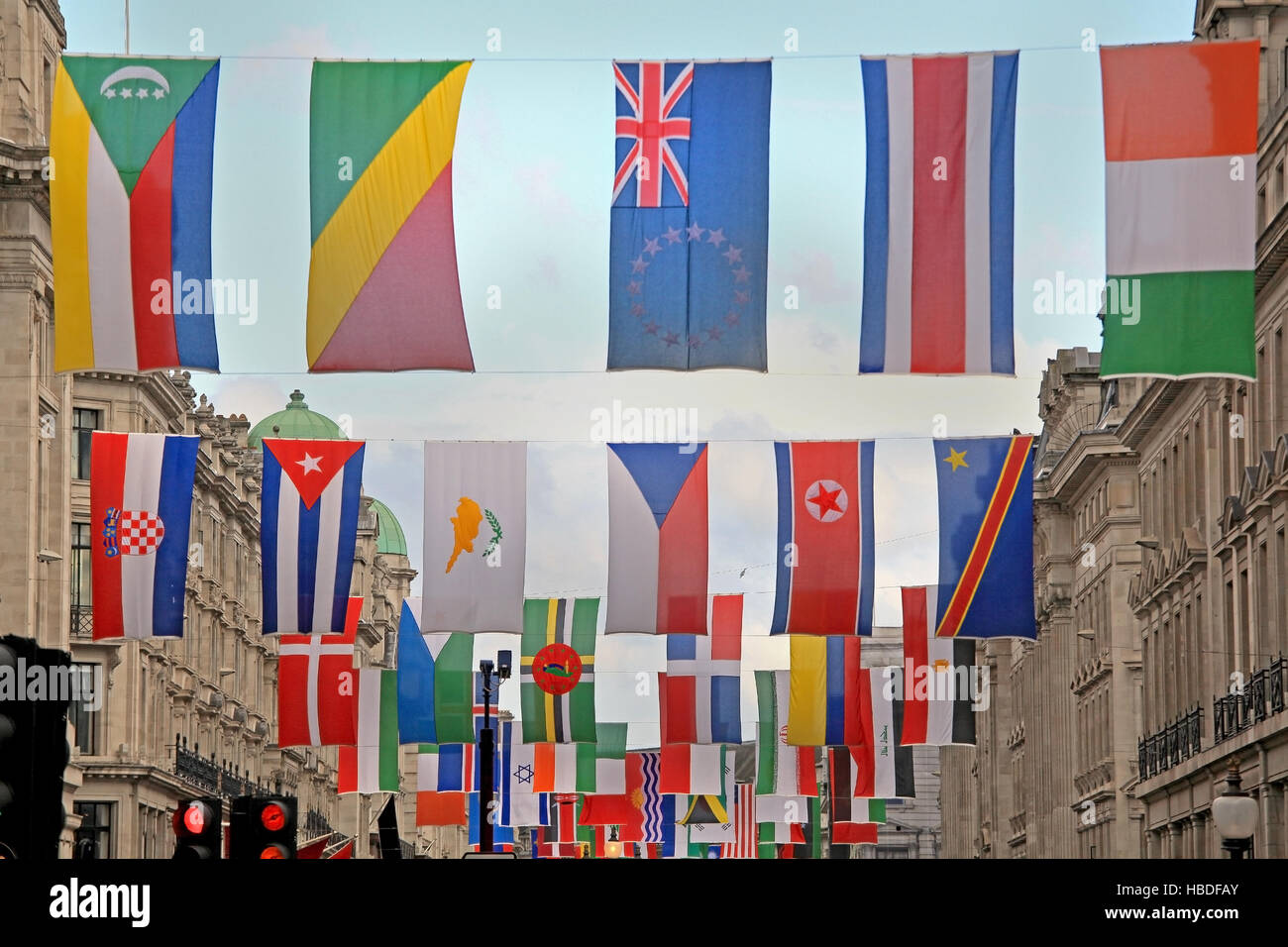 Flags of the world hanging hi-res stock photography and images - Alamy