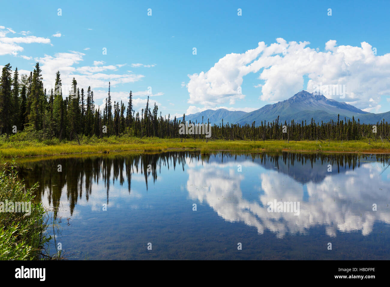 Lake in Alaska Stock Photo - Alamy