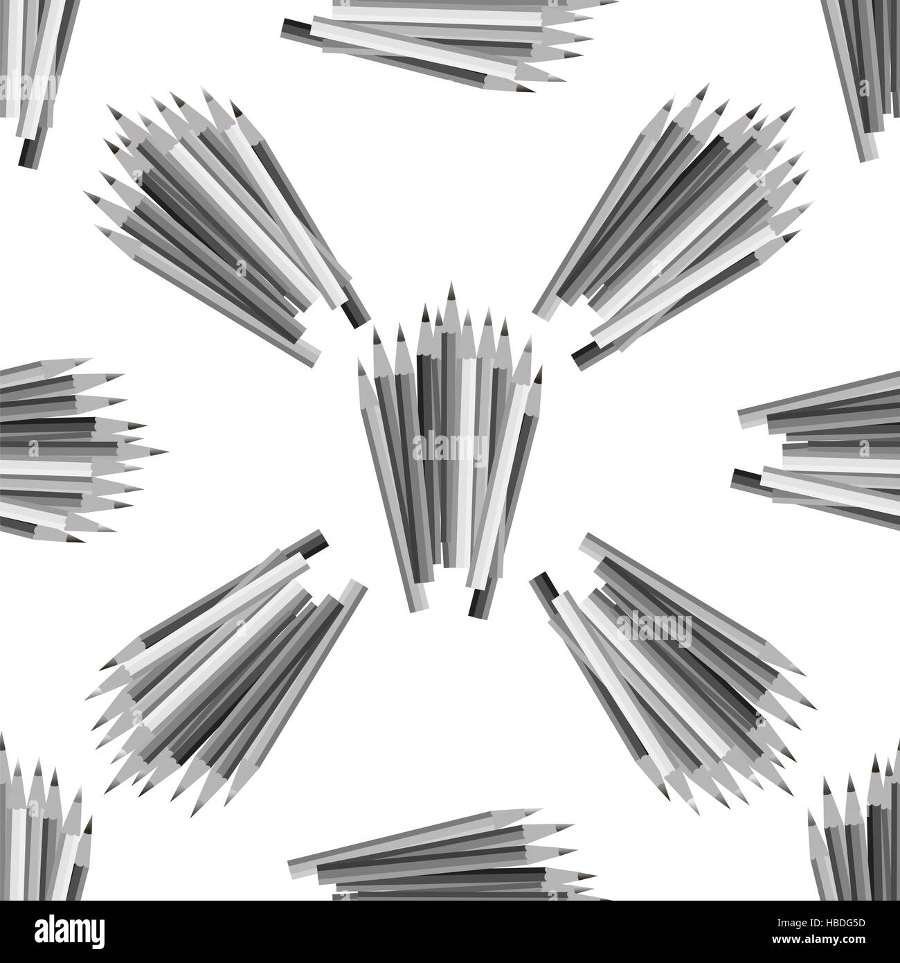 Grey Pencils Seamless Pattern Stock Photo - Alamy
