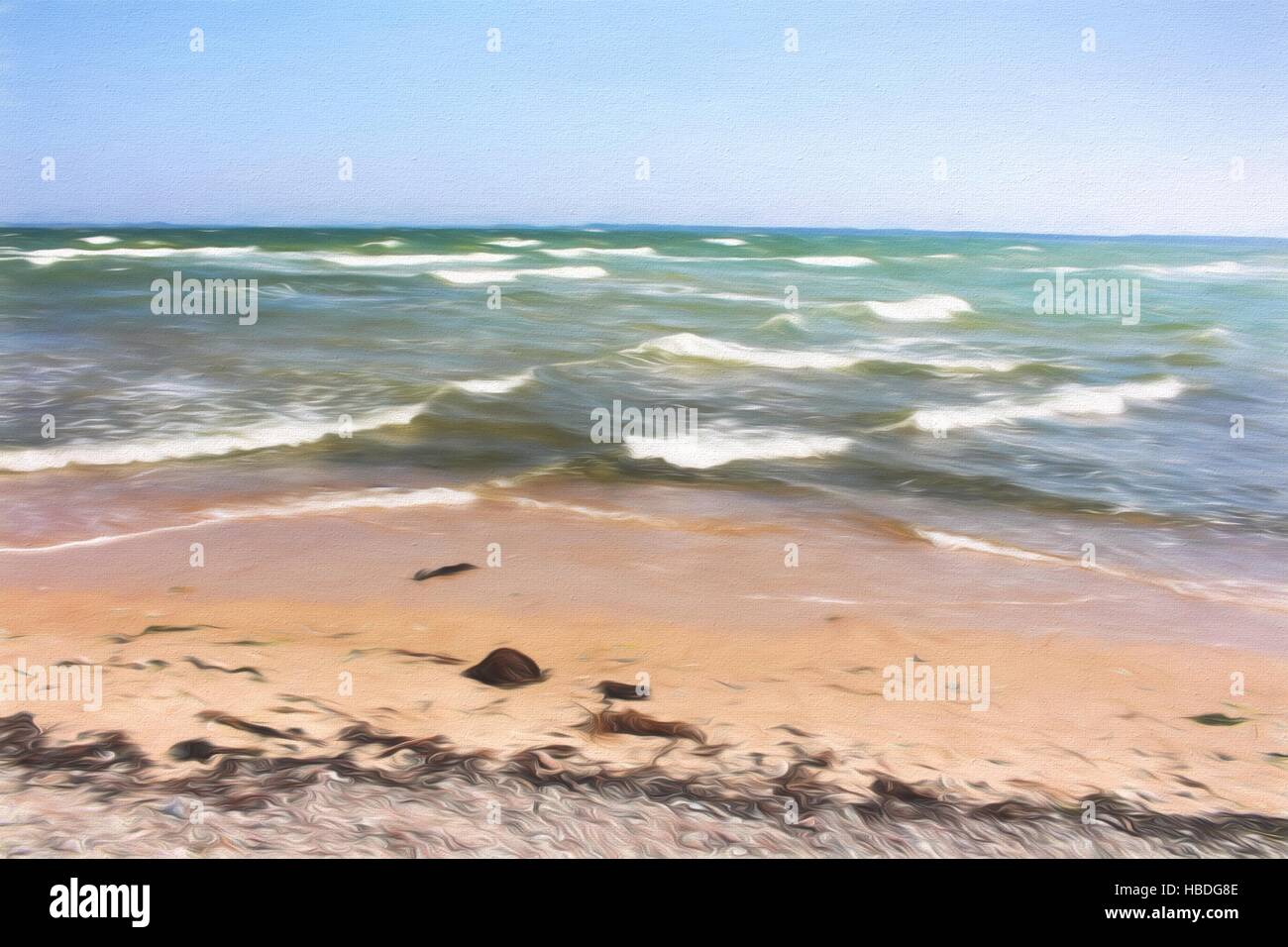 Look At The Baltic Sea Stock Photo - Alamy