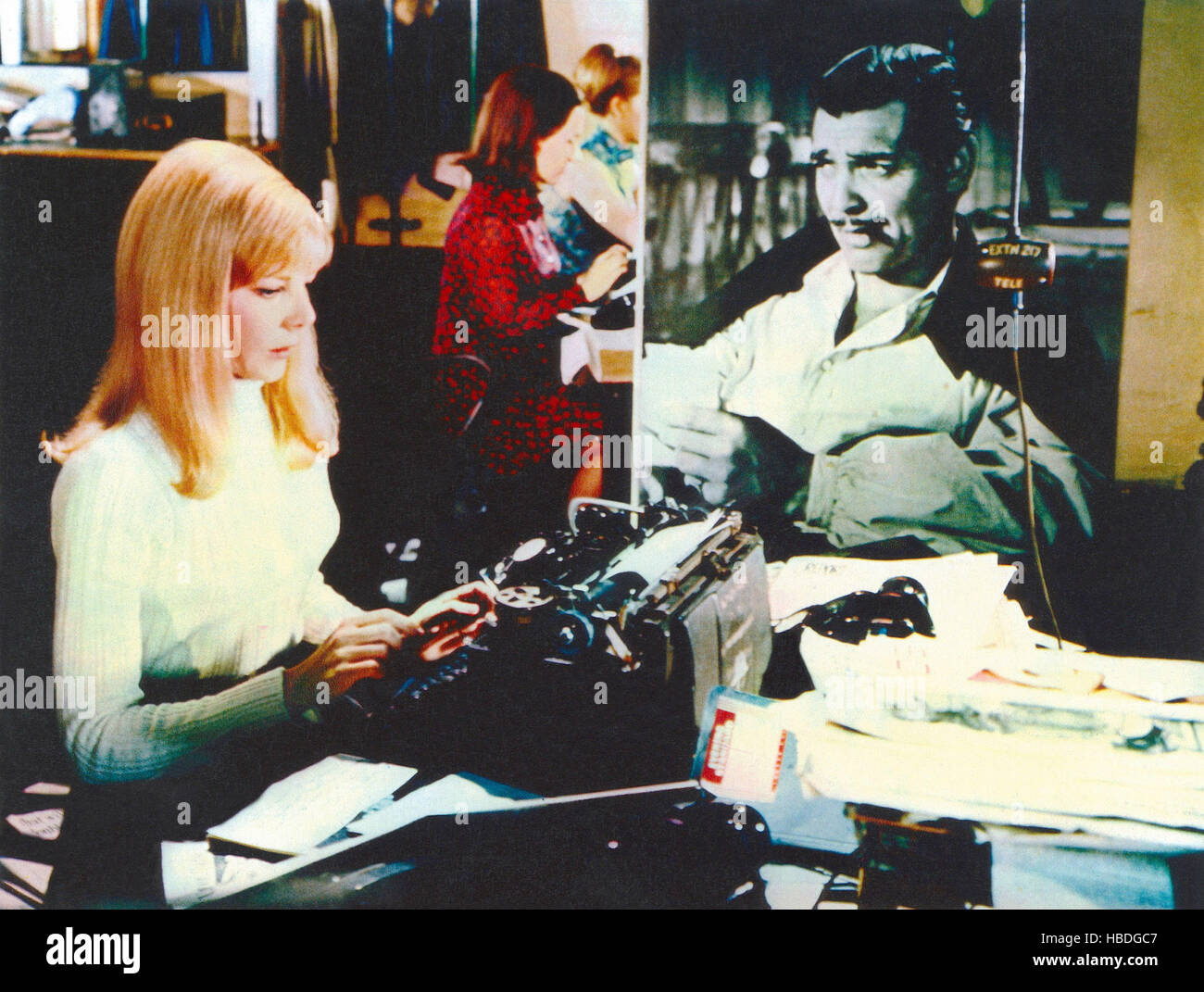 INTERLUDE, Barbara Ferris, Clark Gable (in photograph), 1968 Stock ...