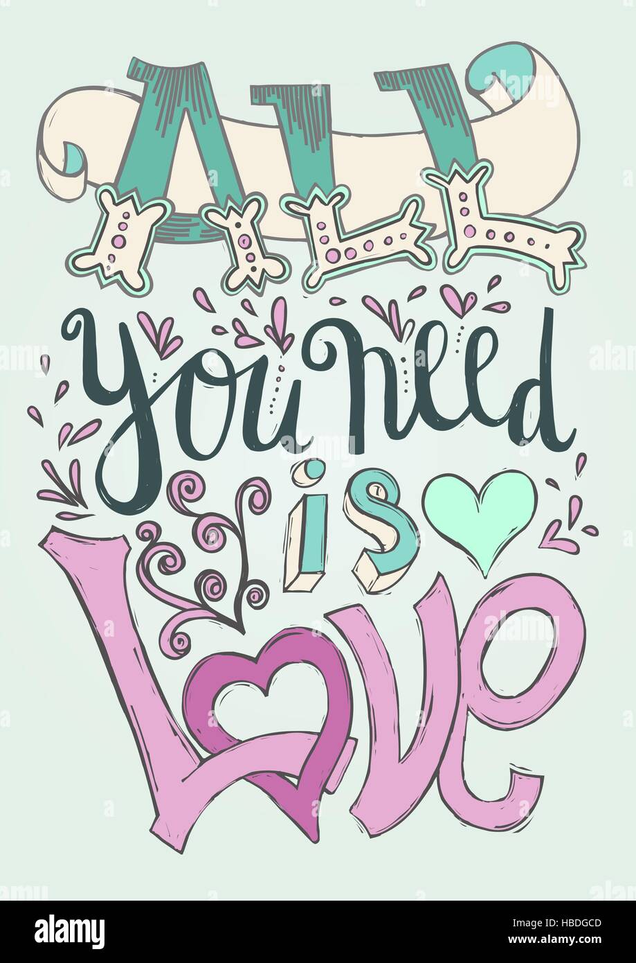 We need you lettering hi-res stock photography and images - Alamy