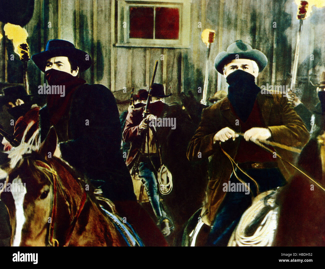 THE JAYHAWKERS, from left: Fess Parker, Jeff Chandler, 1959 Stock Photo ...