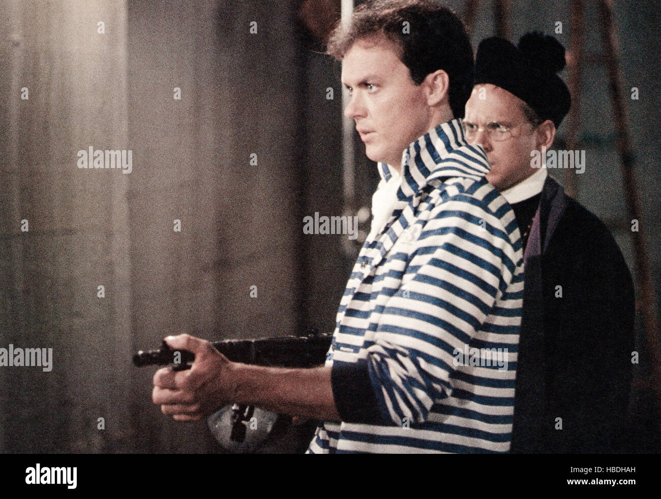 JOHNNY DANGEROUSLY, Michael Keaton (front), 1984, TM & Copyright © 20th ...
