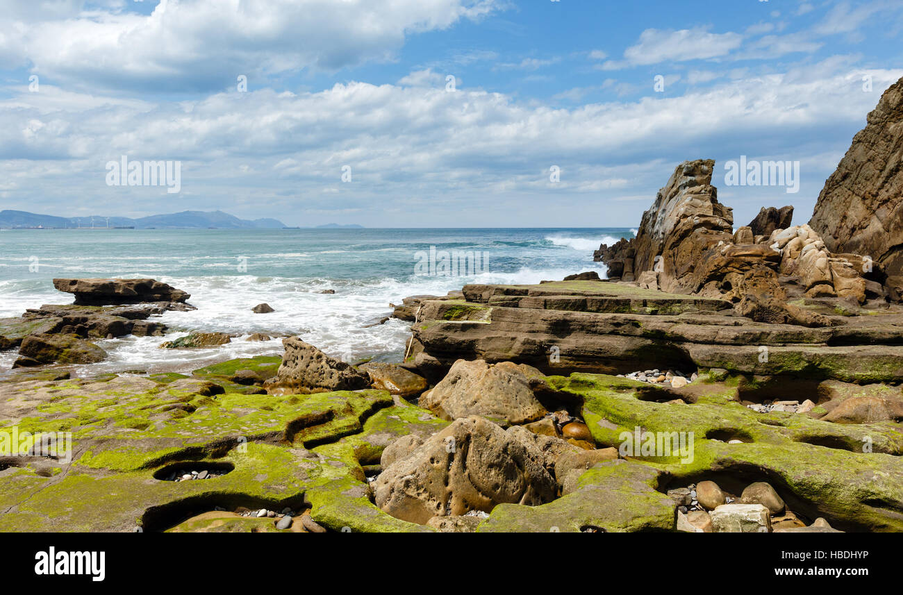 Azkorri beach view hi-res stock photography and images - Alamy
