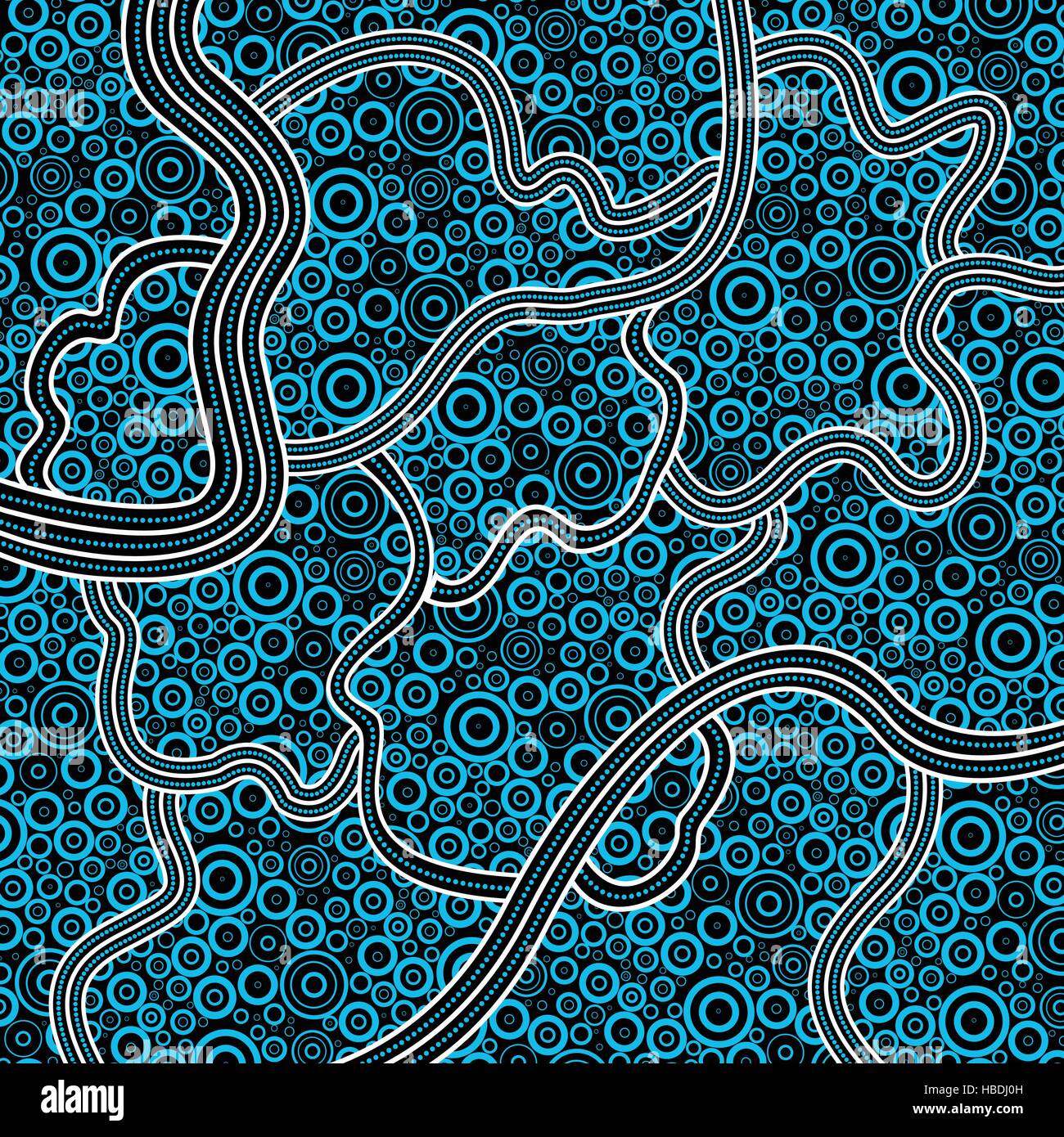 Australian illustration based on aboriginal style of pattern Stock ...
