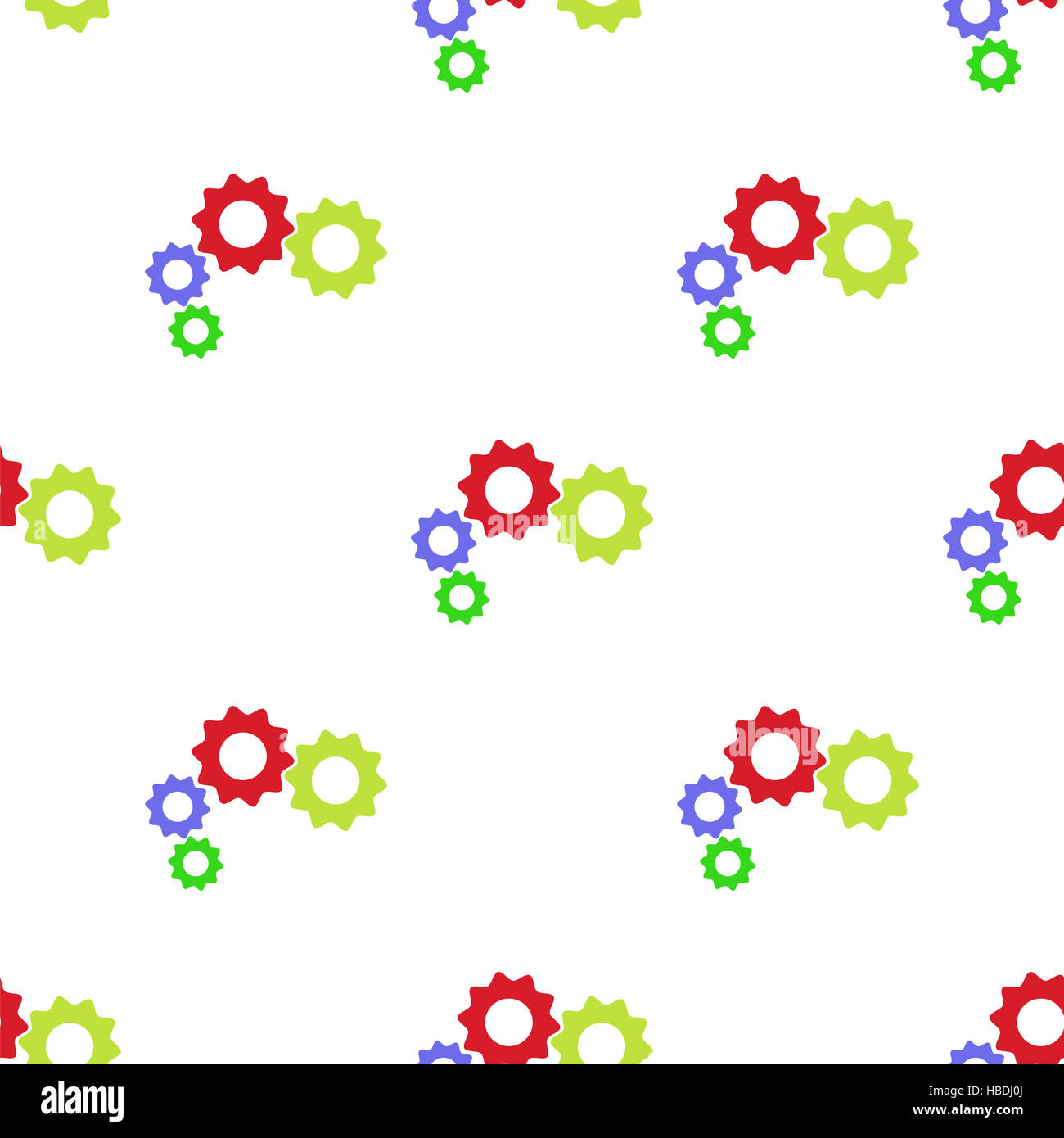 Seamless Gears Pattern Stock Photo - Alamy