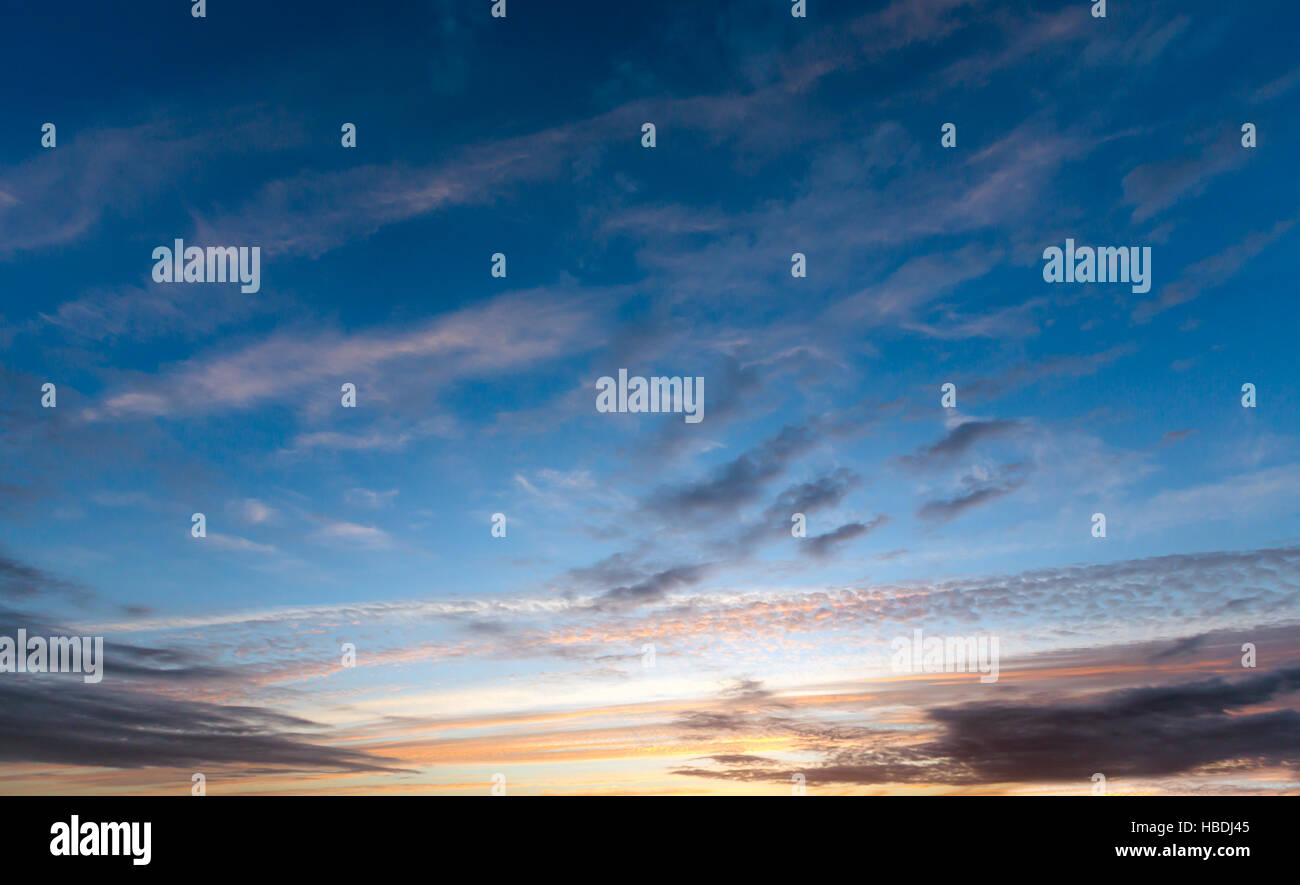 Sky sunset background Stock Photo - Alamy
