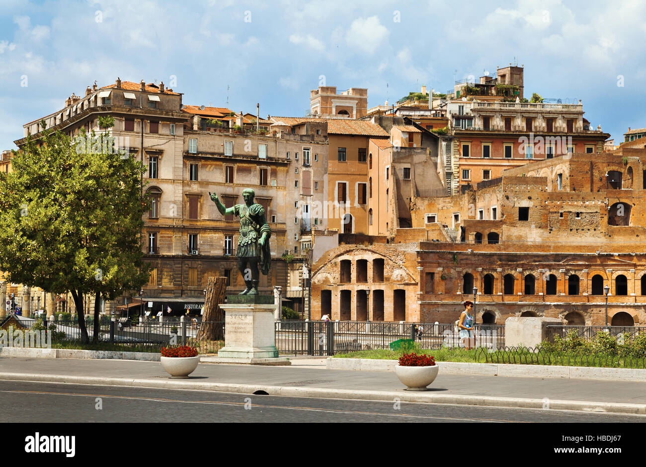 Imperial Forum Avenue in Rome, Italy Stock Photo - Alamy