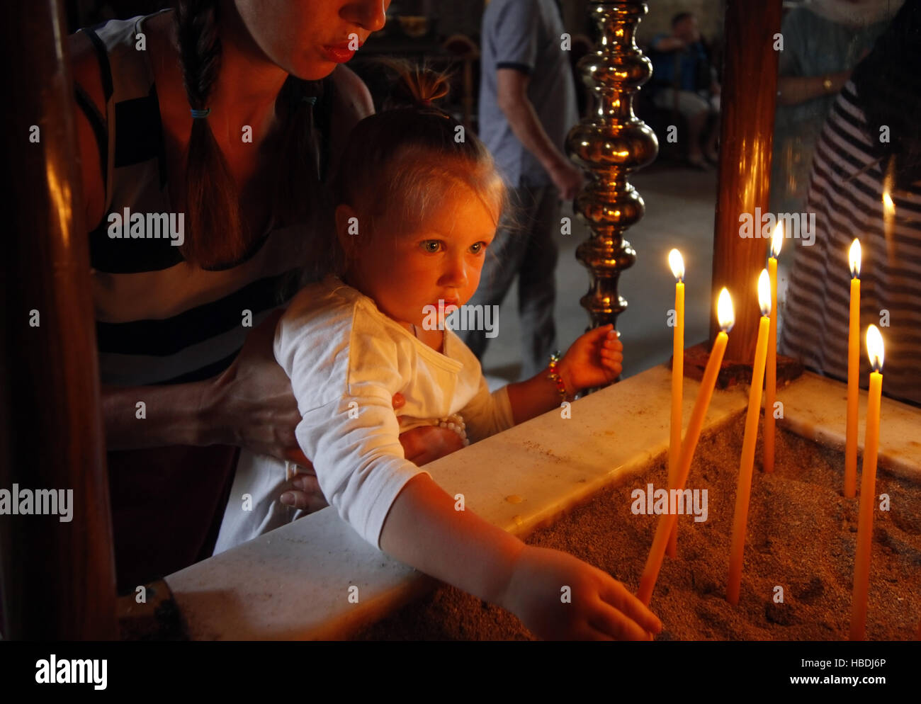 Family at church hi-res stock photography and images - Alamy