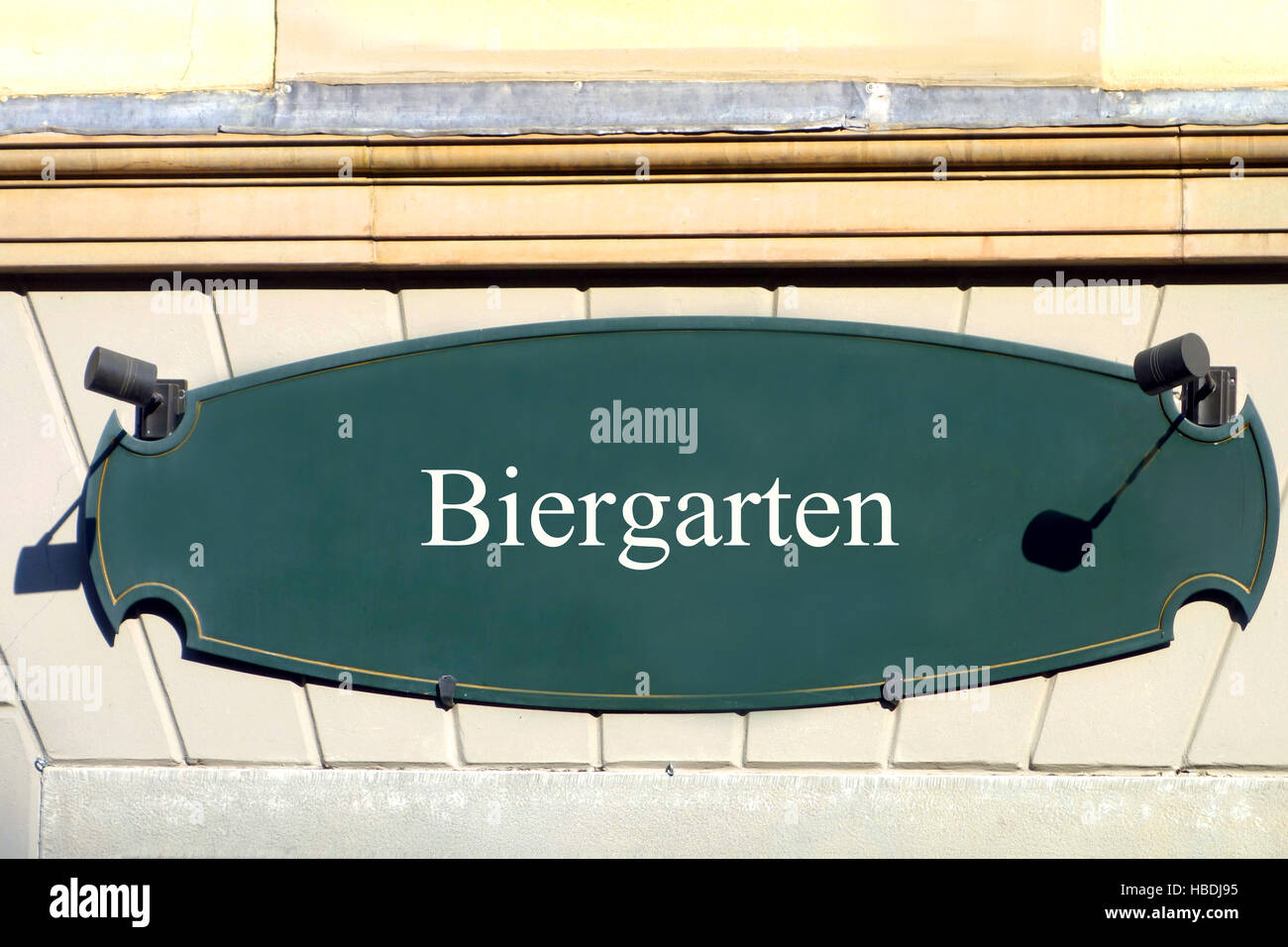Biergarten Schild High Resolution Stock Photography and Images - Alamy