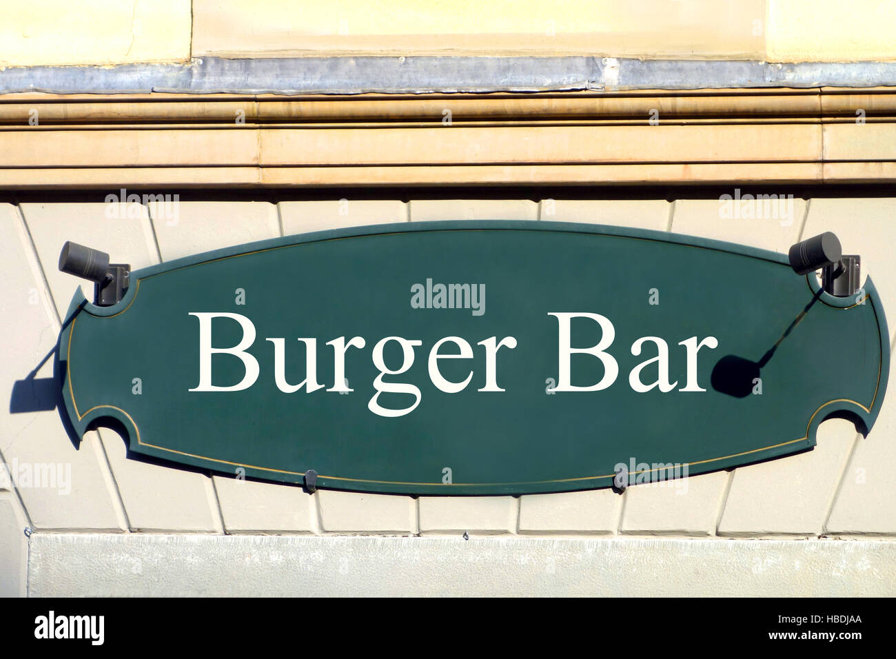 shield burger bar Stock Photo - Alamy