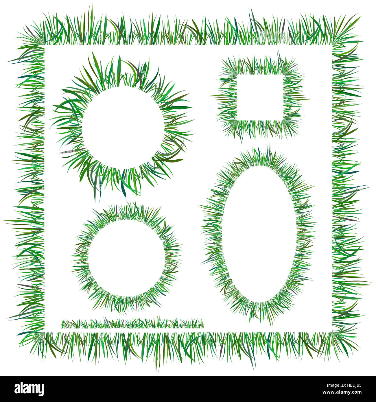 Green Grass Frames Stock Photo - Alamy