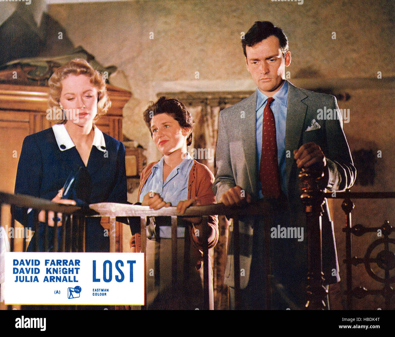 LOST, (aka TEARS FOR SIMON), Julia Arnall (left), David Knight (right), 1956 Stock Photo - Alamy