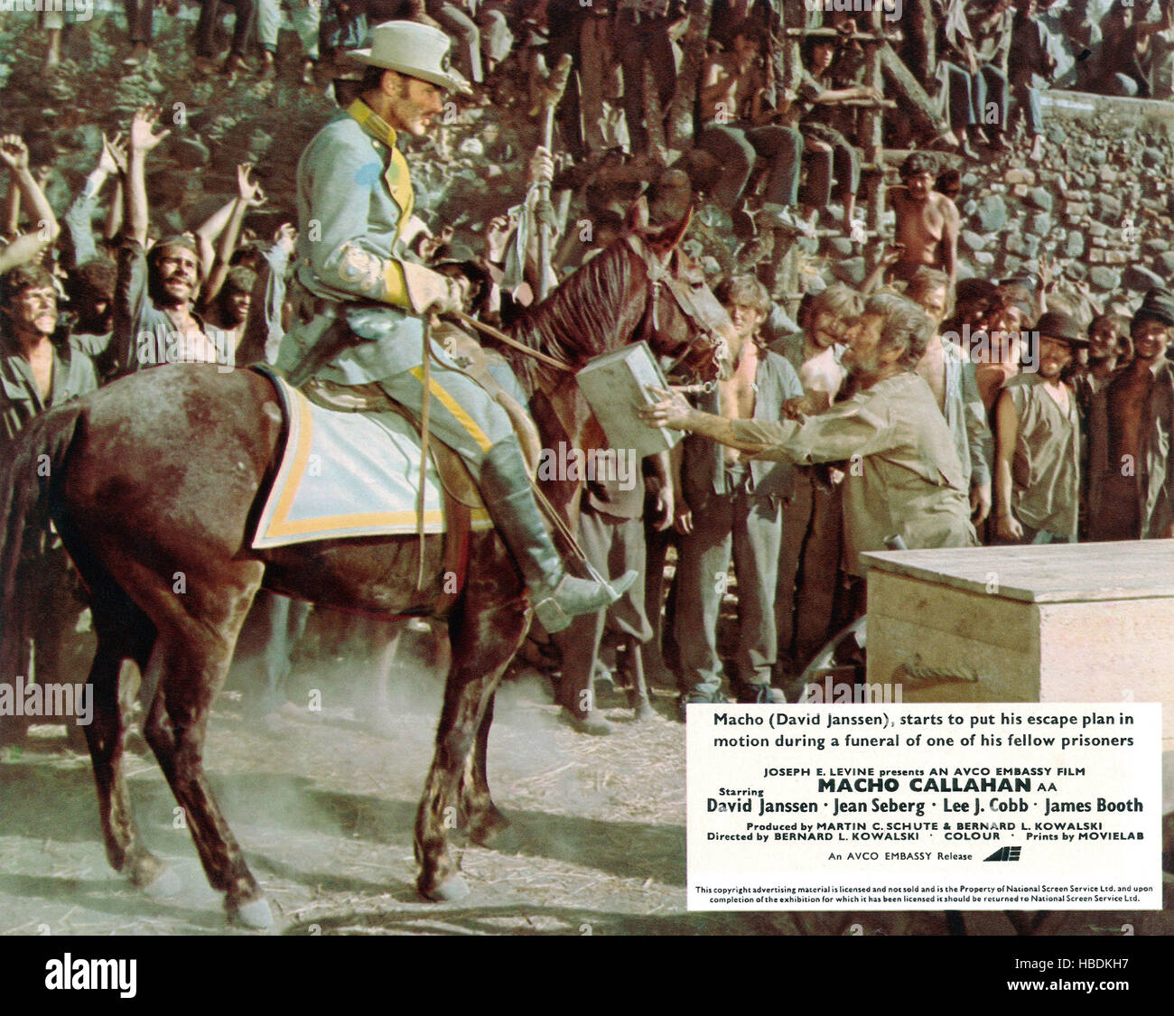 MACHO CALLAHAN, front from left: Richard Anderson, David Janssen, 1970 ...