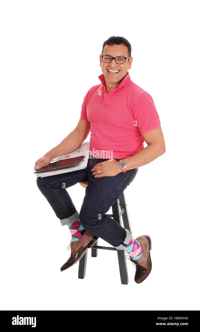 Man sitting on chair hi-res stock photography and images - Alamy