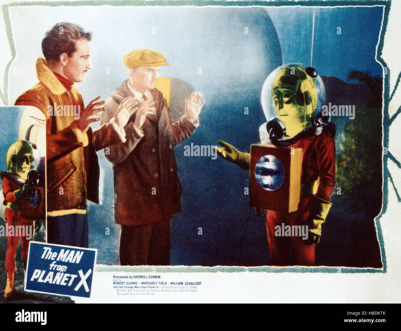 THE MAN FROM PLANET X, from left: Robert Clarke, Raymond Bond, Pat ...