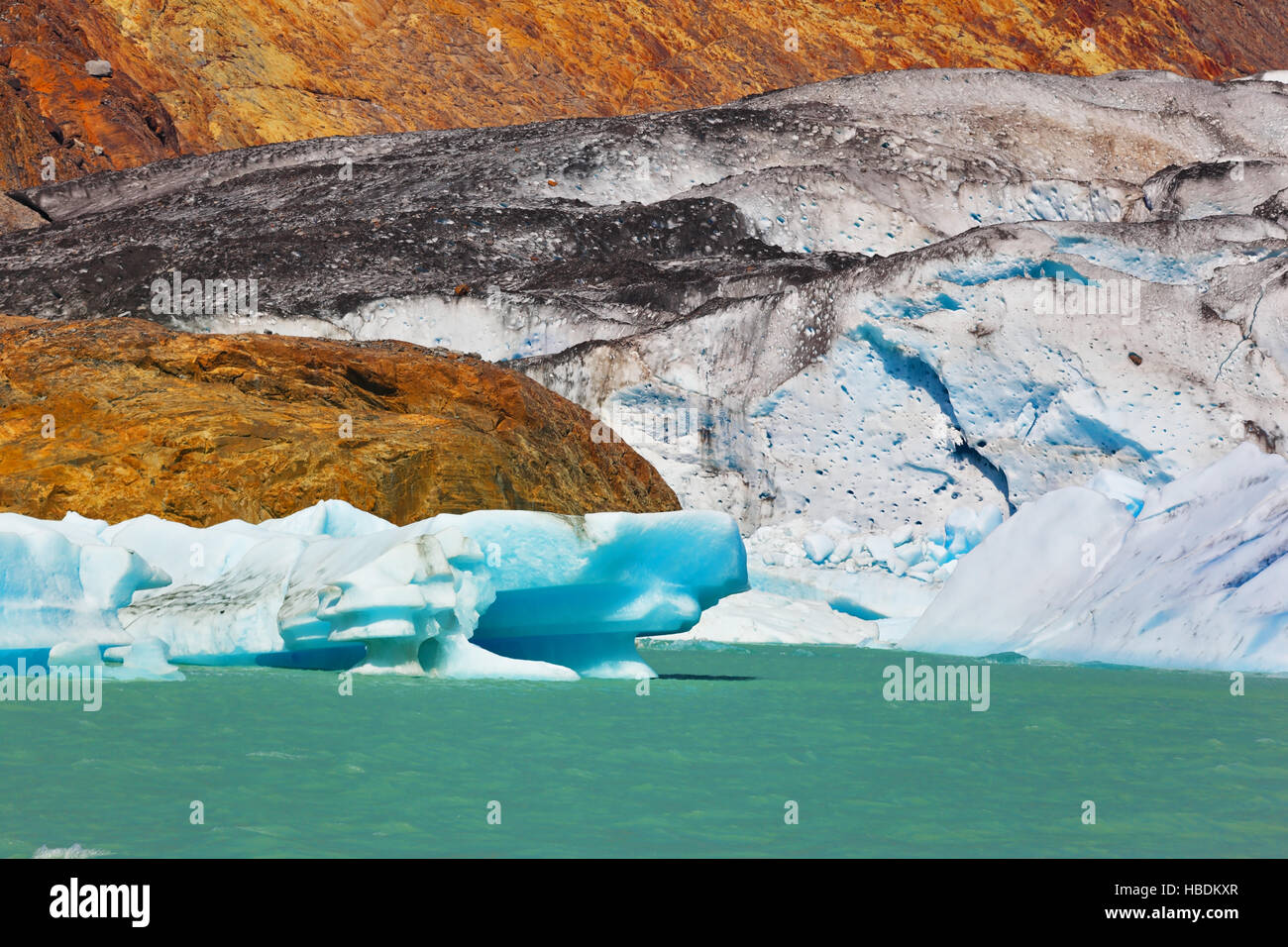 Unique lake Viedma Stock Photo - Alamy