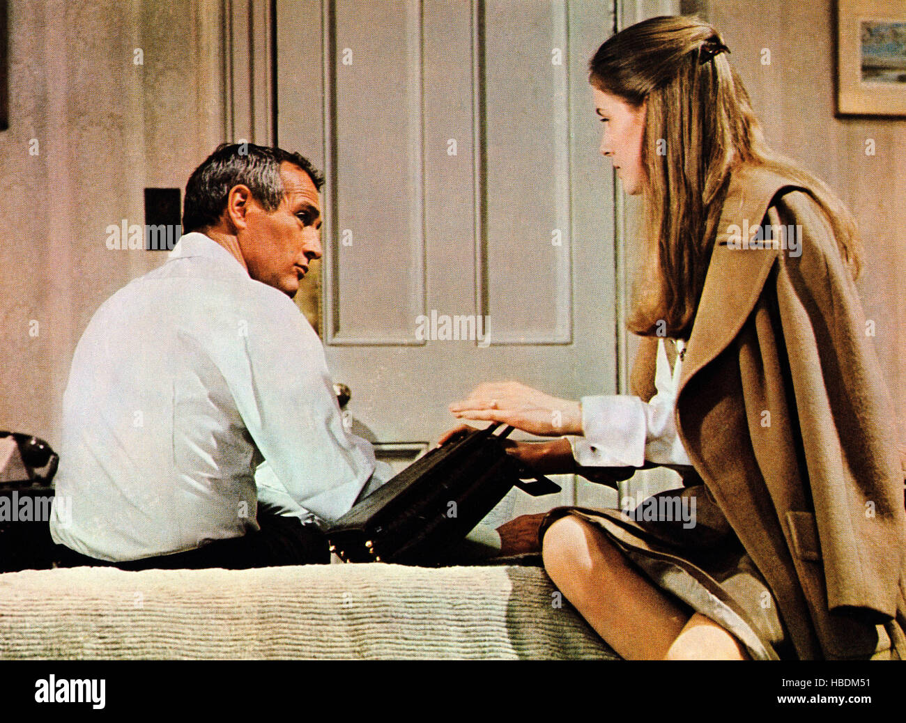 THE MACINTOSH MAN, from left: Paul Newman, Dominique Sanda, 1973 Stock ...