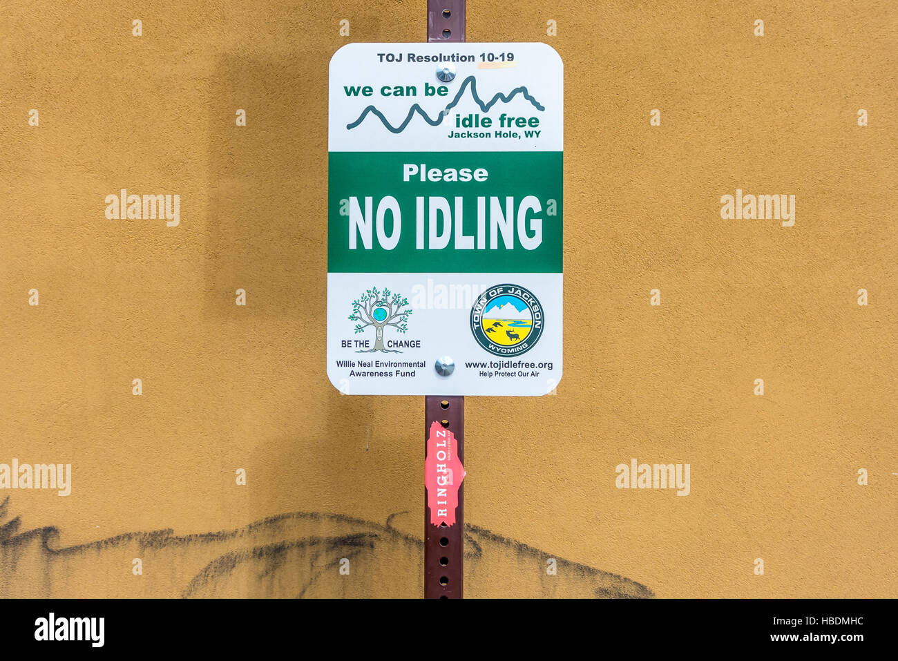Public service signage in small town America Stock Photo - Alamy
