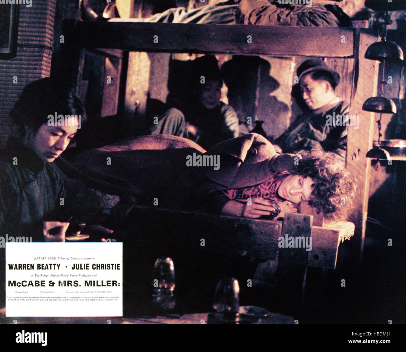 MCCABE AND MRS. MILLER, Julie Christie (lying down), 1971 Stock Photo ...