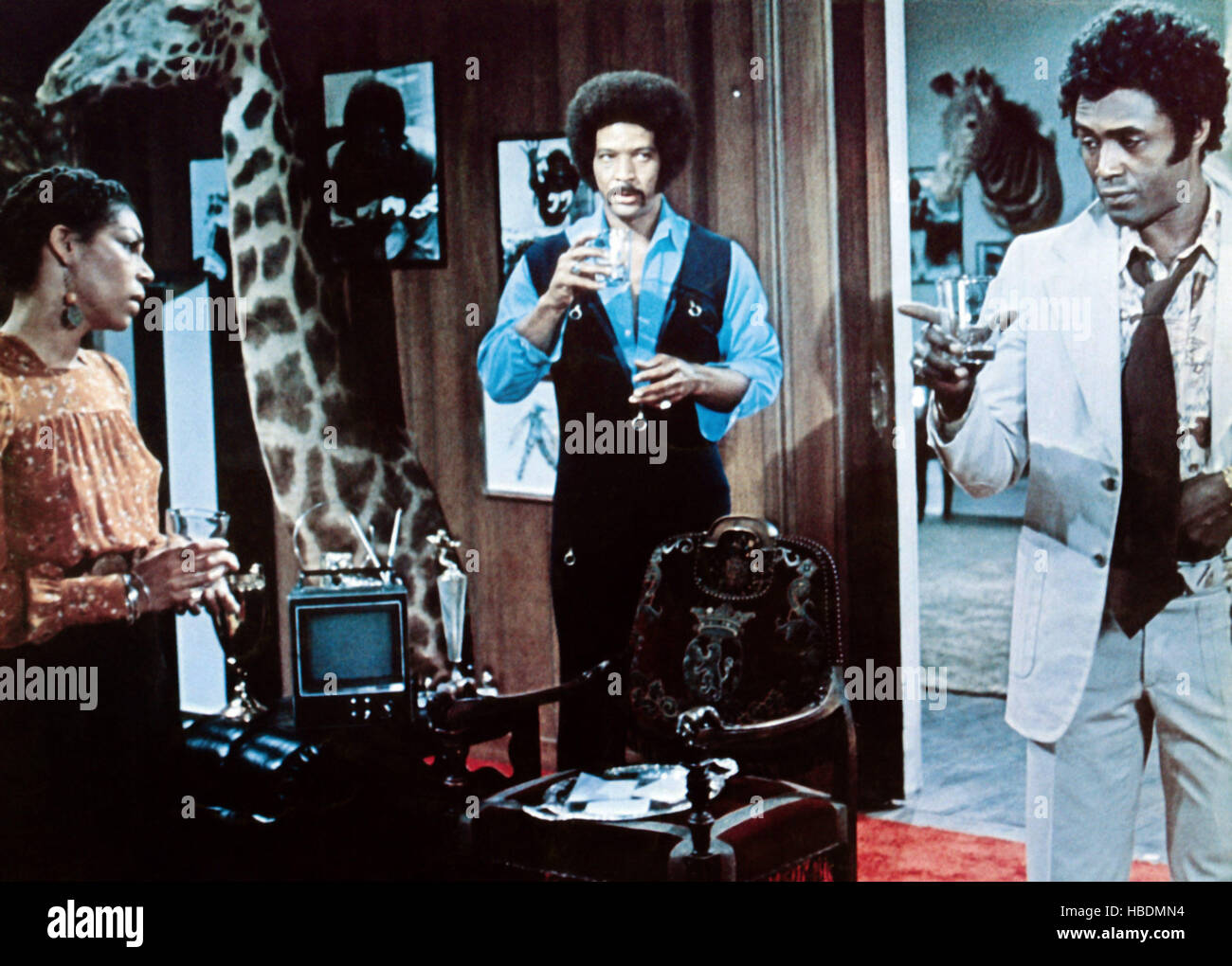 MELINDA, from left: Rosalind Cash, Rockne Tarkington, Calvin Lockhart ...